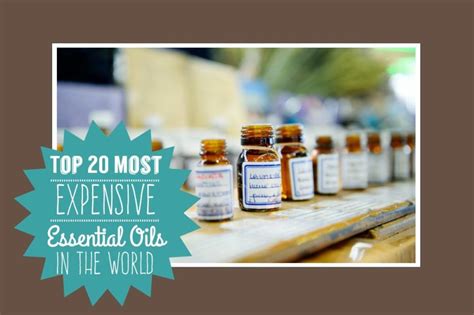 Top 20 Most Expensive Essential Oils In The World