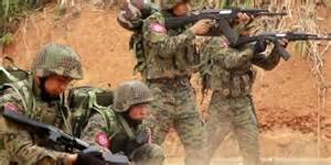 နတ်ရေကန်တိုက်ပွဲ ပြင်းထန်နေ၊ စစ်ကောင်စီတပ်ဖွဲ့ဝင်များ Aa တန်ပြန်စစ်အောက