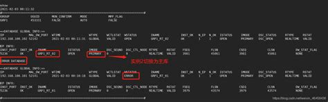 达梦数据库——手动切换主备库 主备集群故障切换测试 达梦实时主备故障验证总结 csdn博客