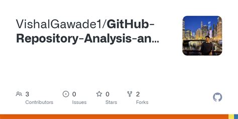Github Vishalgawade Github Repository Analysis And Forecasting With Machine Learning Models