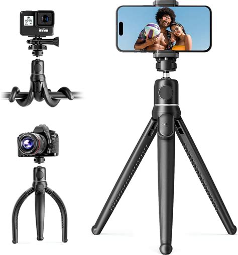 Ubeesize Camera Tripod With Remote Flexible Tripod Stand