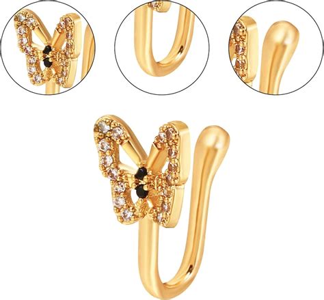 Yubnlvae Nose Jewelry Diamond Butterfly Nose Ring Nose 40 Off