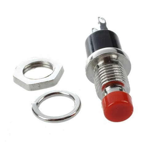 Push Button Switch Round Red Cap
