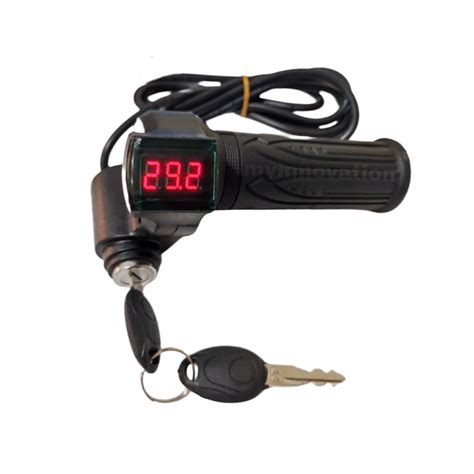 24volt Electric Cycle Digital Display Thottle With Lock Key Battery Indicator Myinnovation