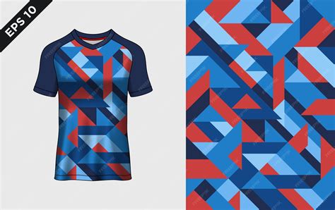 Premium Vector Abstract Geometric Shape Design For Uniform Jersey Background