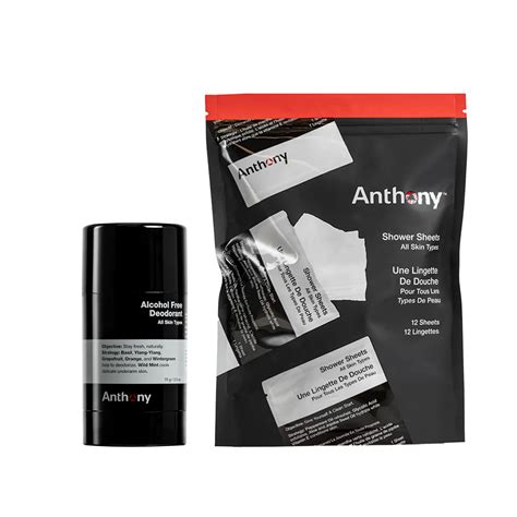 Deodorant And Shower Sheet Duo Anthony Skincare For Men