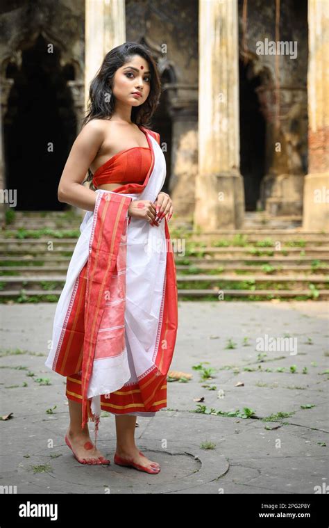 Traditional White Saree