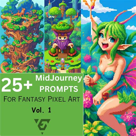25 Pixel Art Fantasy Midjourney Prompts Etsy Finland