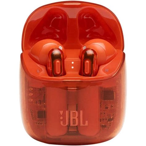 JBL Ghost Edition In Ear Earbuds Up To 5 Hours Orange 225TWS International Warranty