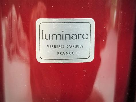 Luminarc France Ruby Red Glassware At 1stdibs Ruby Red Glass Made In