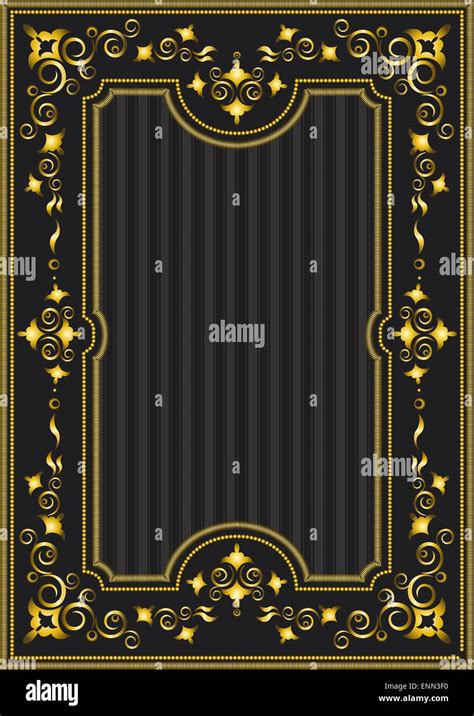Classical Gold Frame With Oriental Pattern Stock Vector Image And Art Alamy