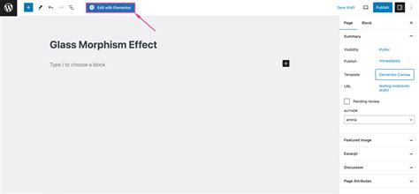 How To Add Frosted Glass Morphism Effect In Elementor Wpmet