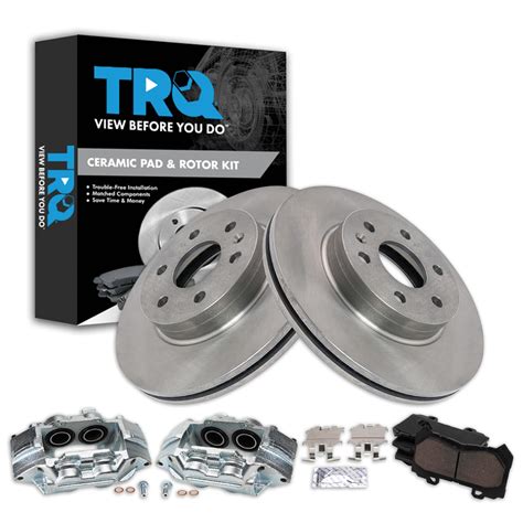 Kit De Pastillas De Freno Y Rotor Trq Ceramic Para Chevrolet Colorado