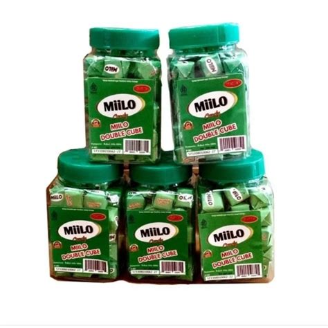 Miilo Candy Double Cube Chocolate Milo Candy Jar Contains 50 Pcs