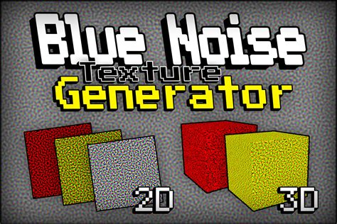 Blue Noise Texture Generator Utilities Tools Unity Asset Store