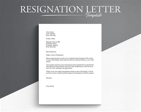 10 Free Resignation Letter Template Pdf Word Doc