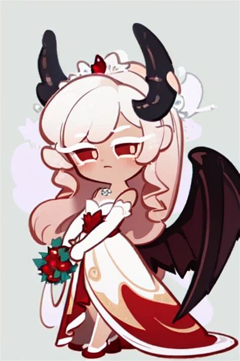 Wedding Devil Cookie Character Art Art Reference Art