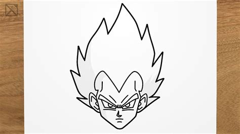 How To Draw Vegeta Dragon Ball Step By Step Easy Youtube