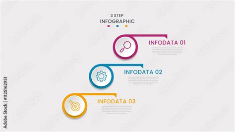 Business Data Visualization Process Chart Abstract Elements Of A Graph Or Diagram With Three
