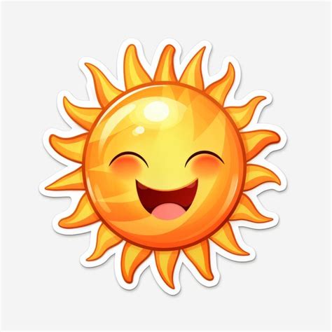 Premium Photo Vivid Sun Captivating Pixar Design On A Crisp White