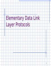 CN IIb Elementary Datalink Layer Protocols Ppt Elementary Data Link Layer Protocols