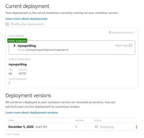deploying a hugo site to aws lightsail containers jeremy s go blog