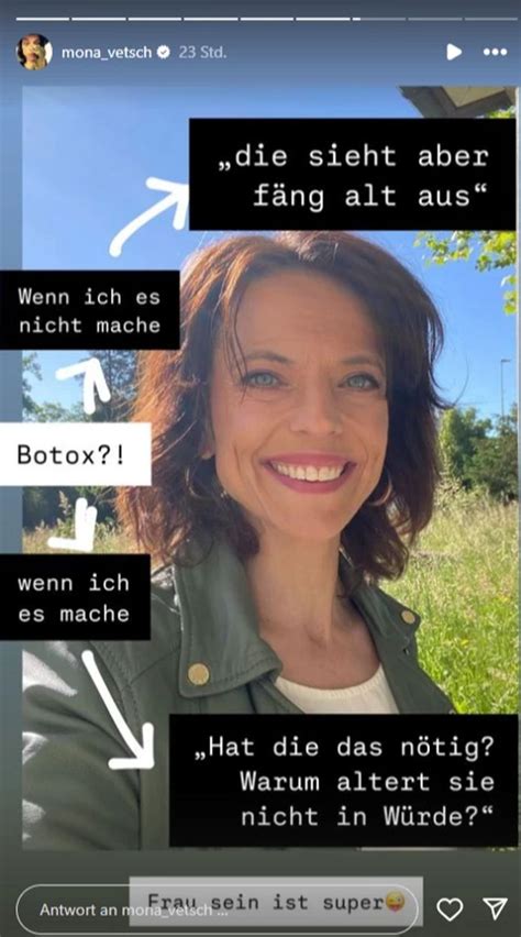 Mona Vetsch Nicht So Erlebt Sie Spricht über Botox Kontroverse