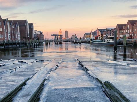 Wintertraum In Husum 💙 Hafen Harbour City Winter Frosty