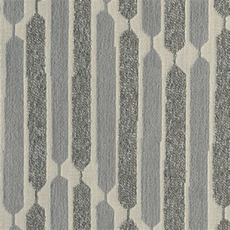 Designtex Chenille Chevron Light Grey Upholstery Fabric Toto Fabrics