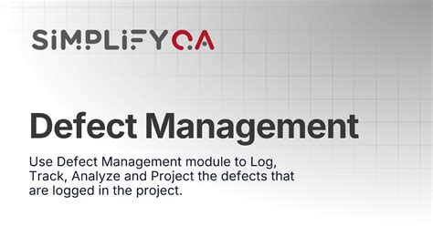 Defect Management Simplifyqa Help Doc