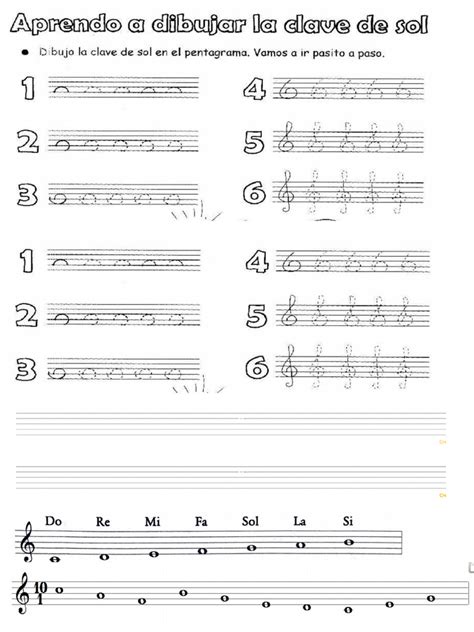 Fichas Clave De Sol Y Notas Musicales Pdf