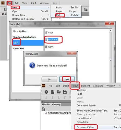 Create Book As Dita Bookmap Document