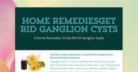 Home Remediesget Rid Ganglion Cysts Smore Newsletters