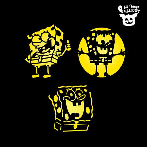 Spongebob Pumpkin Stencil Allthingshallows