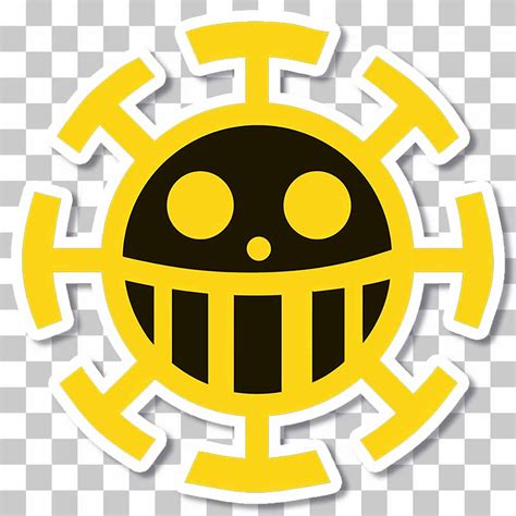 Trafalgar Law Jolly Roger One Piece Sticker Anime Sticker Png