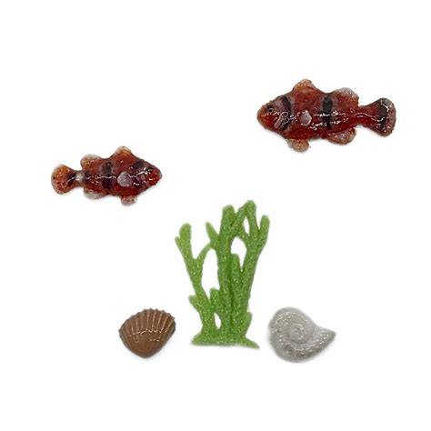 96 Coe Fused Glass Fish And Seaweed Fusing Pieces Fused Fish