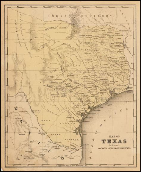 Old Historical City County And State Maps Of Texas