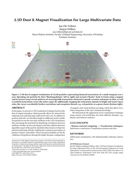 Pdf 25d Dust And Magnet Visualization For Large Multivariate Data