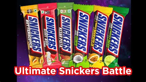 Ultimate Snickers Battle 7 Crazy Flavors Youtube