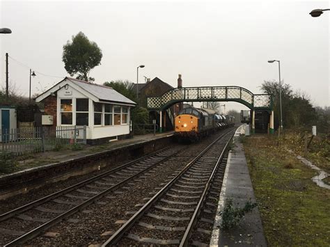 Drs Class 37s At Branch Line Station