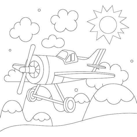 Airplane Crash Coloring