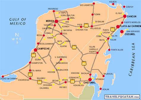 Yucatan Peninsula Map Travel Yucatan Artofit