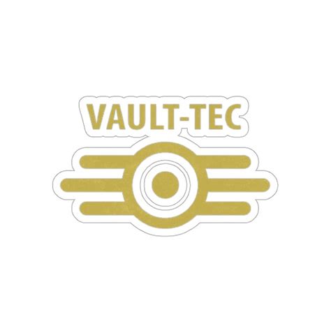 Fallout Fallout Vault Tec Logo Die Cut Stickers Laptop Etsy