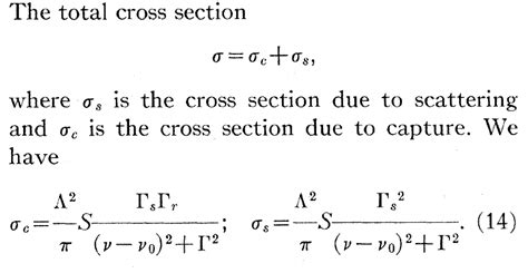 Historic Papers 1 Breit And Wigner Phys Rev 1936 Thanassis Psaltis