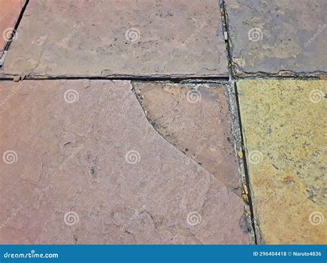 Broken Tiles Of A Pavement Stock Photo Image Of Risk