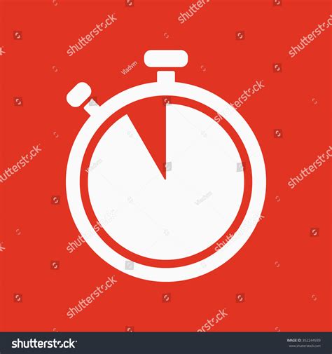 Stopwatch Icon Countdown Symbol Flat Vector Stock Vector Royalty Free 352244939 Shutterstock