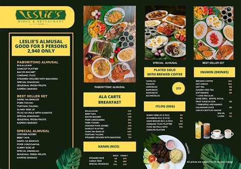 Leslies Restaurant Your Favorite Dining Destination In Tagaytay Since
