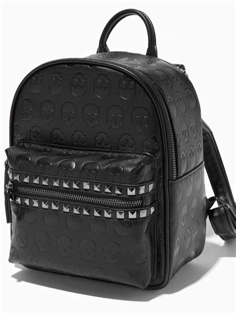 Black Skull Design Backpack Black Skulls Skull Design Black Backpack