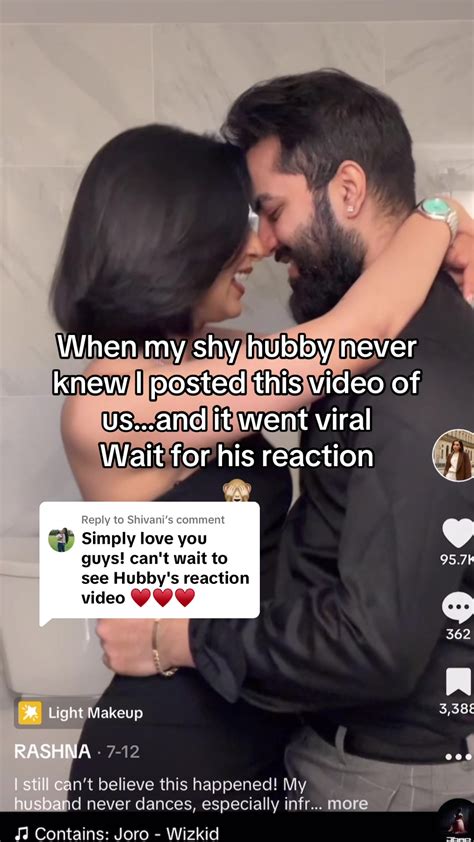 Shy Husbands Viral Reaction Couple Goals 💖 Tiktok