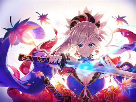 Miyamoto Musashi Fate Grand Order Fate Series Anime Girls 2k Wallpapersbin